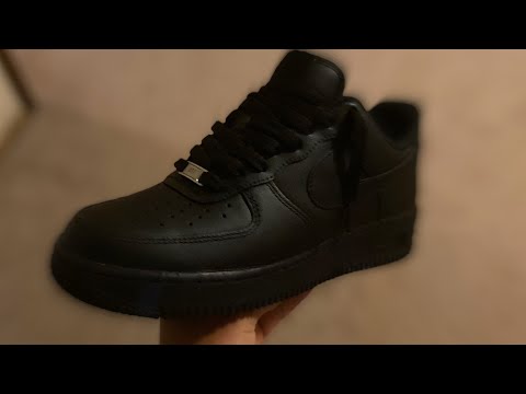 HOW TO LACE BLACK AIR FORCES
