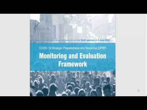 Monitoring and Evaluation Framework - COVID‑19 Strategic Preparedness and Response (SPRP) - REVIEW