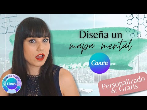 📊 Diseña Mapas mentales personalizados y gratis en CANVA 💙 Tutorial pizarras de Canva 👩🏫