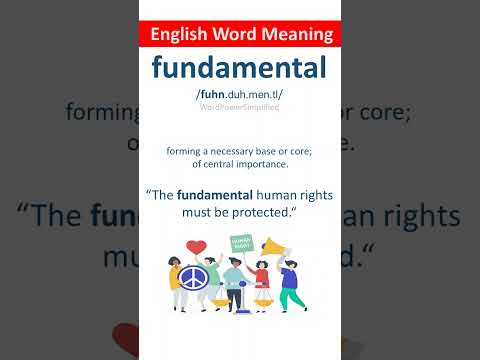 Word of the day | English meaning of fundamental
