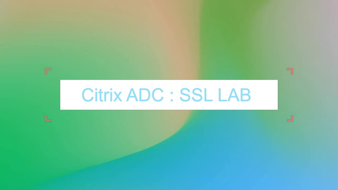 Citrix ADC: SSL Offload