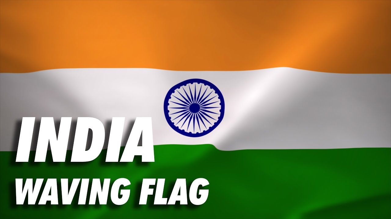 India Waving Flag Animation 4K Moving Wallpaper Background