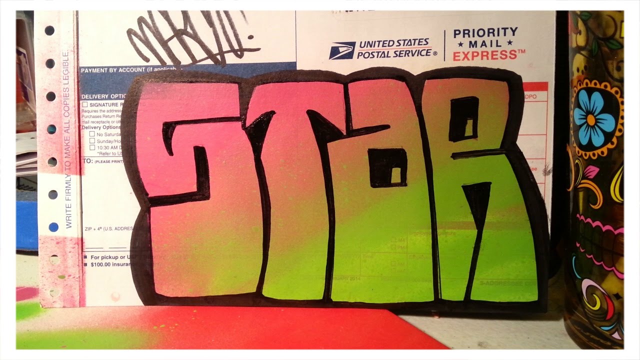 How To Make a Throwie Stencil | 2STAR