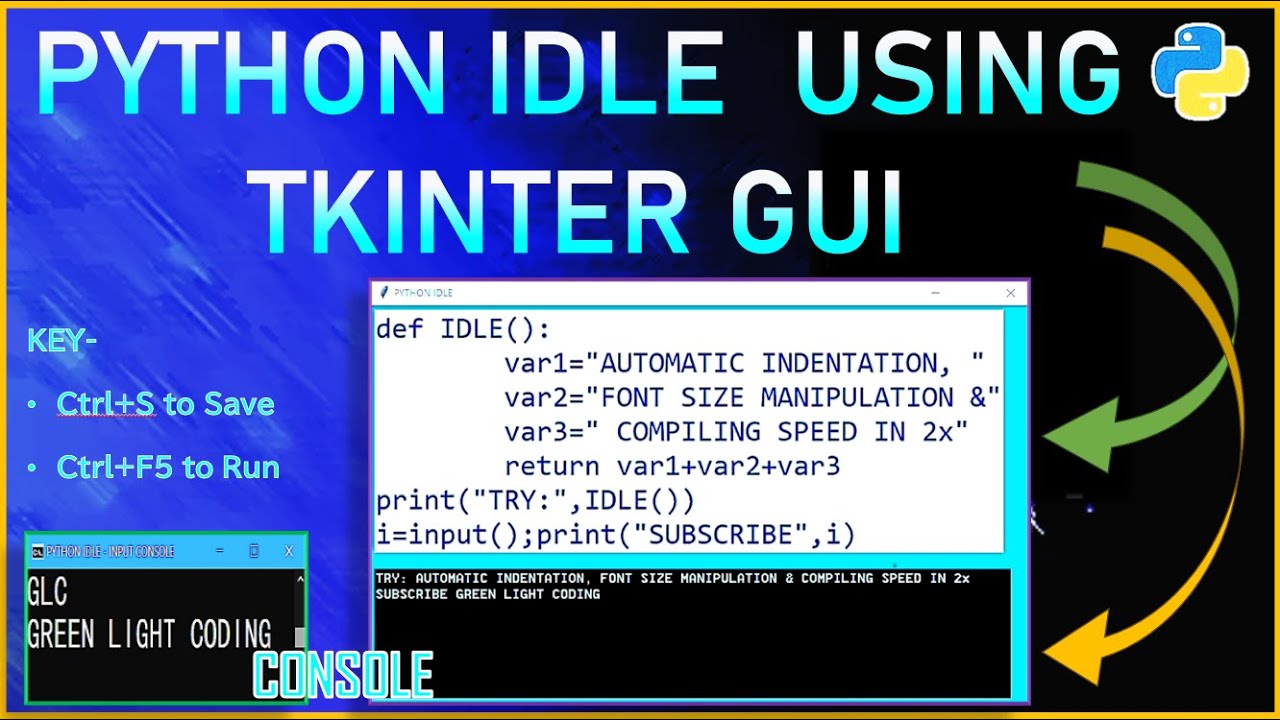 How to create a Python IDLE using Tkinter GUI ? | tkinter python | tkinter | tkinter tutorial python