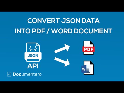 Generate Word / PDF Documents using JSON API