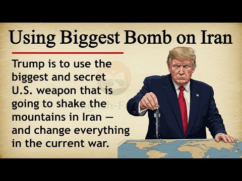 USA Planning The Biggest Bomb on Iran || 🇺🇸🇮🇷 Learn English Through Story Level 3 || Graded Reader 🎧