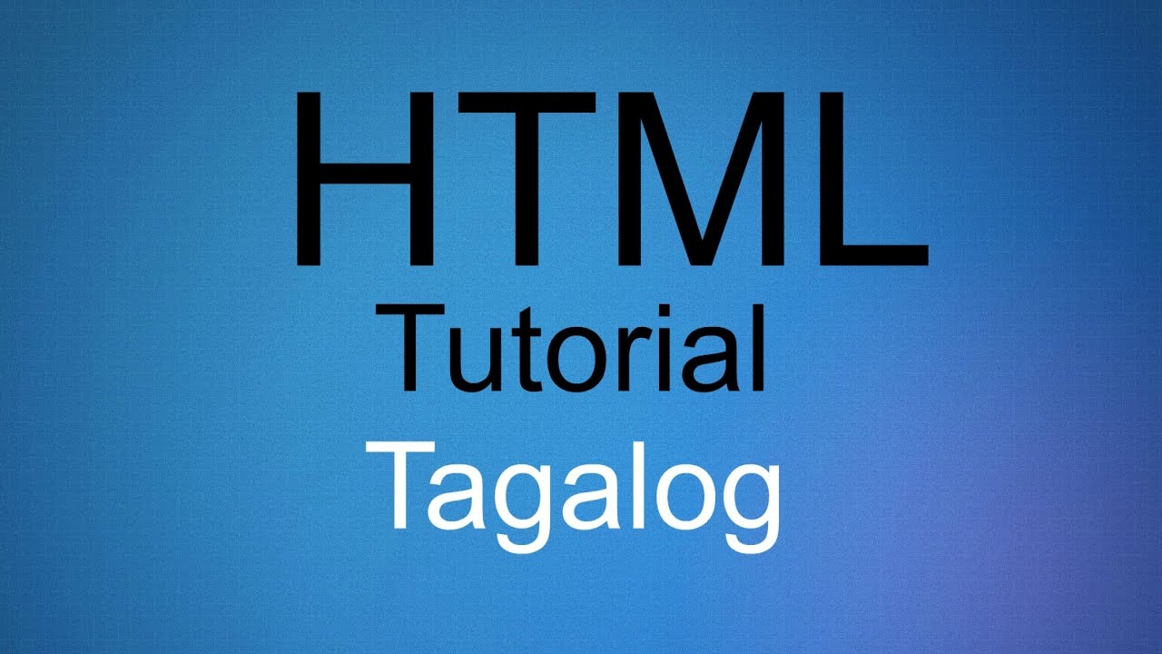 HTML Tutorial Tagalog - Part 3 (Html Formatting)