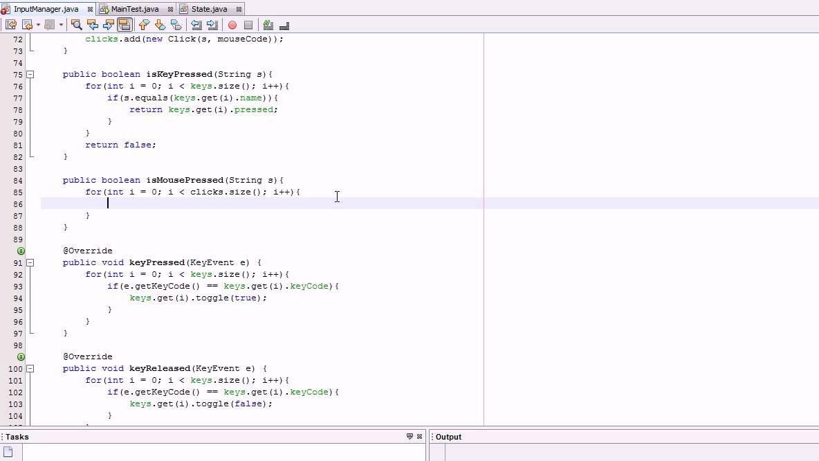 Adding Mouse Events to our Input Manager - #7 - General Java Game Development Tutorials