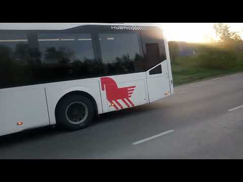 Volvo hybrid ledbuss Korsnäs Falun 2023.