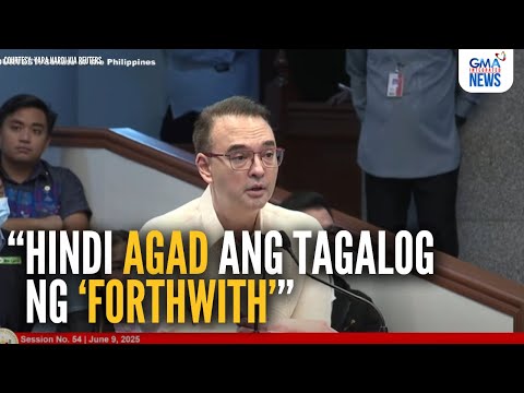 Interpretation of ‘Forthwith’ sparks tension in Senate amid impeachment issue | GMA Integrated News