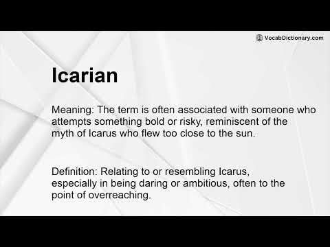 Icarian Meaning