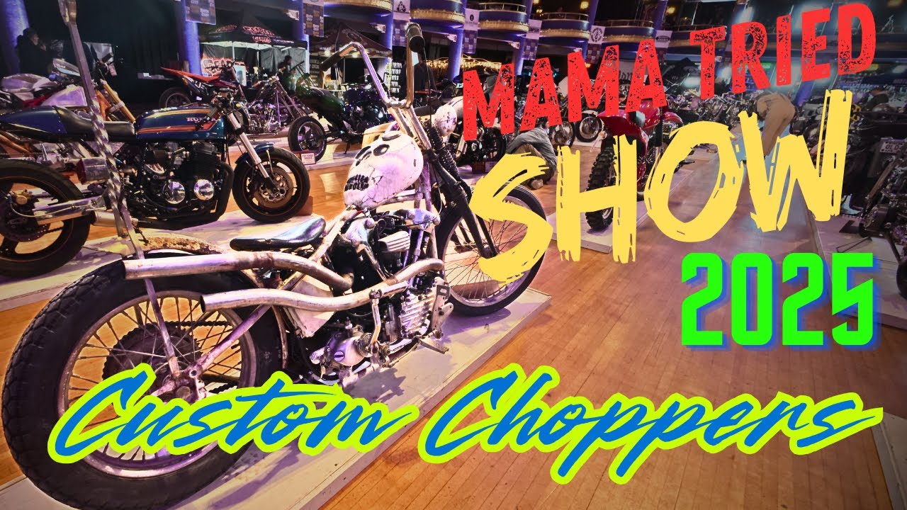 Mama Tried Motorcycle Show 2025.  All The Custom Bikes In One Video - 45 Minutes of 4K Footage.