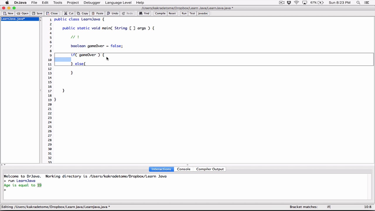 88. The ! ( NOT ) logical operator - Learn Java
