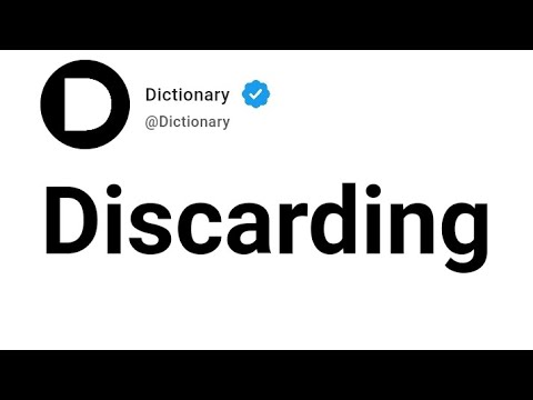 Discarding Meaning In English