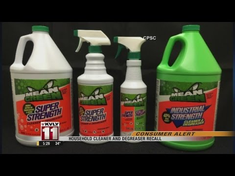 Household Cleaner And Degreaser Recall