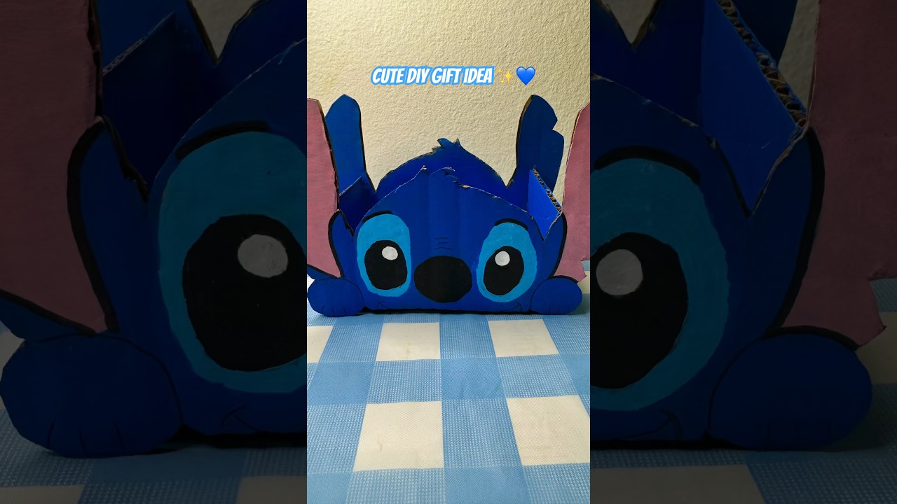 Cute diy gift idea ✨💙 #stitch #disney #shorts #diy #creative #tutorial #giftideas