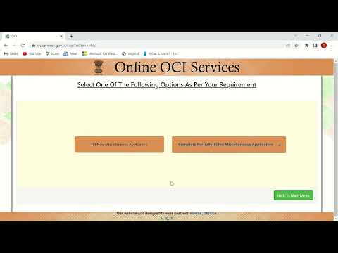 Update OCI information for new passport