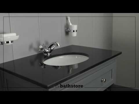 Savoy Charcoal Grey 790 basin unit - with Granite top and basin