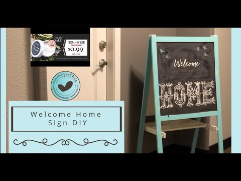 Welcome Home Sign DIY and Chalk Art is on Sale!