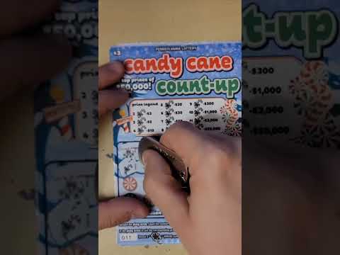 CANDY CANE COUNT UP! PA LOTTERY $3 CHRISTMAS SCRATCH OFF TICKET WINNER #scratch #palottery #lottery
