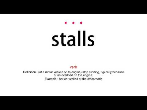 How to pronounce stalls - Vocab Today