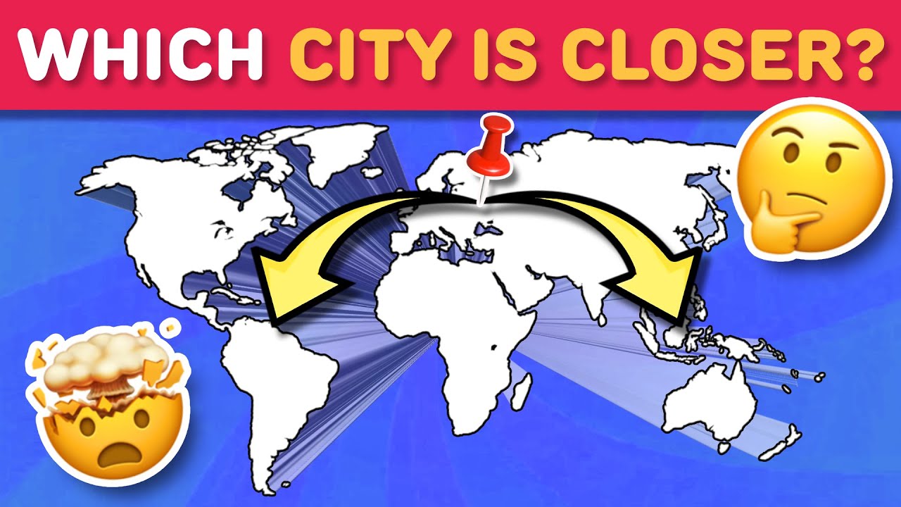 WHICH CITY IS CLOSER? 🗺️ 📍 | Geography Quiz