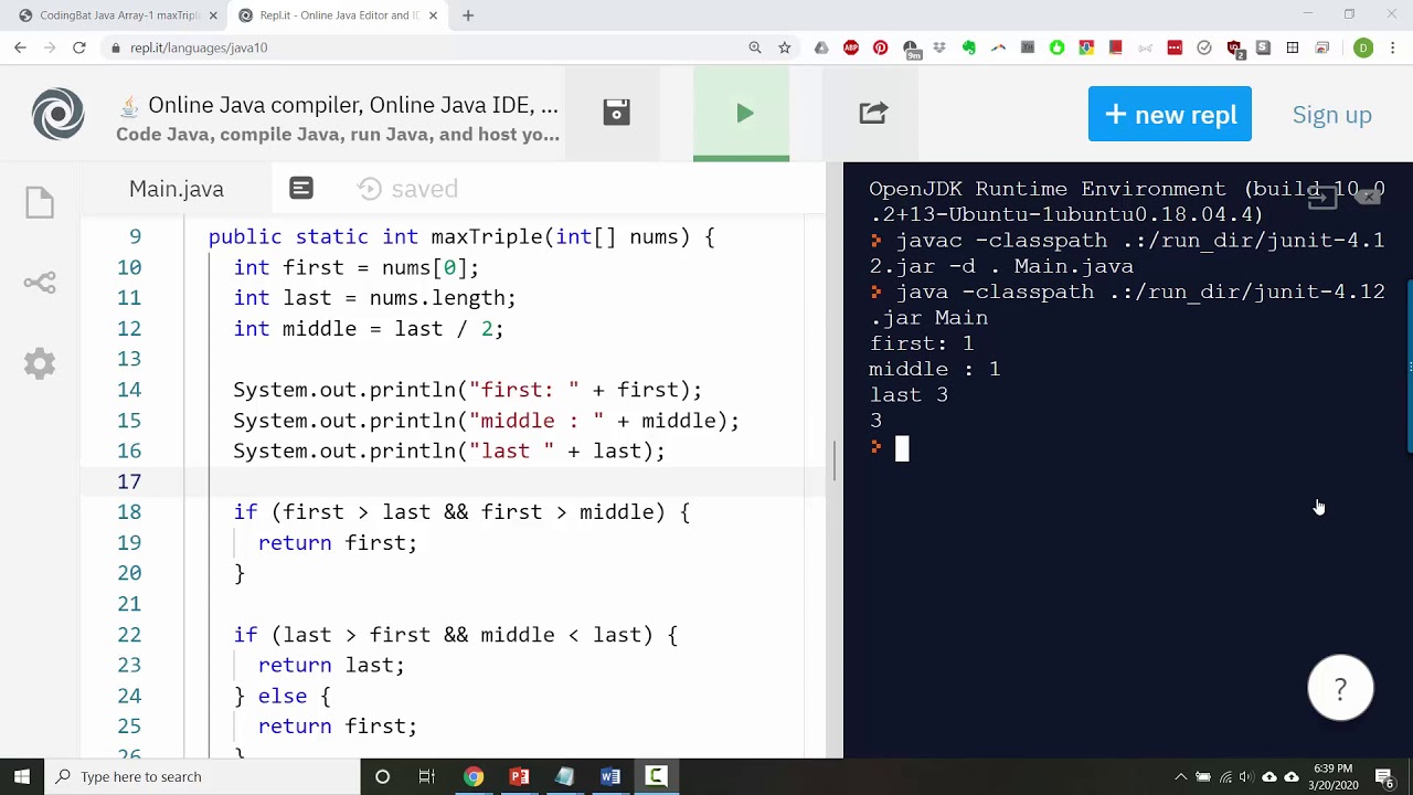 Debug your Coding Bat solutions