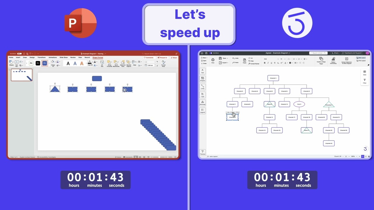 Jigsaw vs PowerPoint: 90% faster, every time