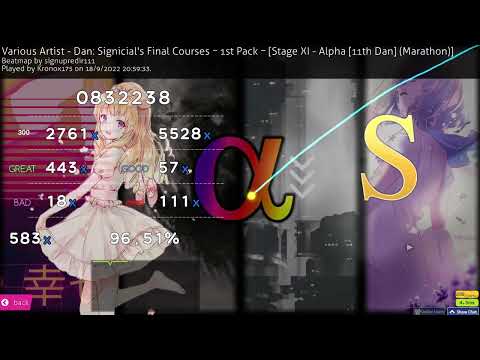 Steam Community :: Video :: [osu!mania] [4K] Signicial Alpha Dan CLEAR ...