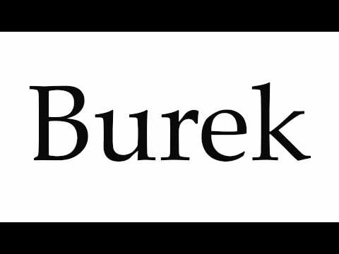 How to Pronounce Burek