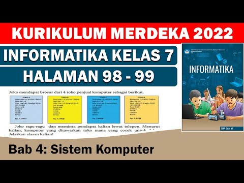INFORMATIKA KELAS 7 HALAMAN 98-99 KURIKULUM MERDEKA