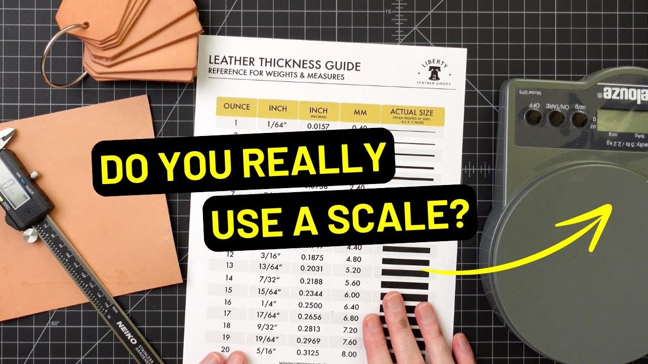 How Leather Thickness and Weights are Calculated