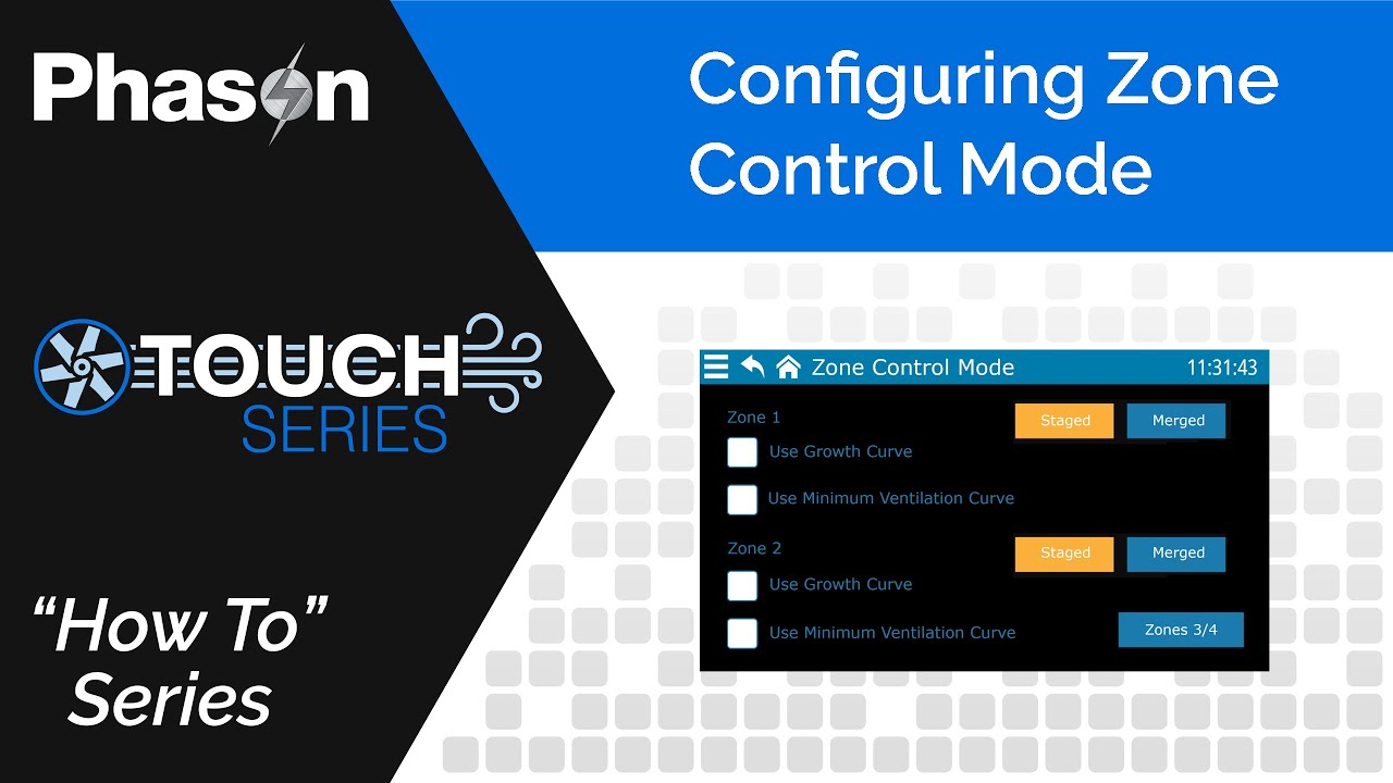 How to Set Zone Control Mode on Phason Touch Series | Plus-Touch & Supra-Touch Ventilation Setup