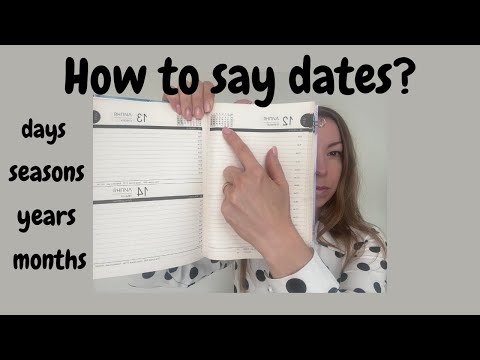 How to say dates./Як вимовляти дати.