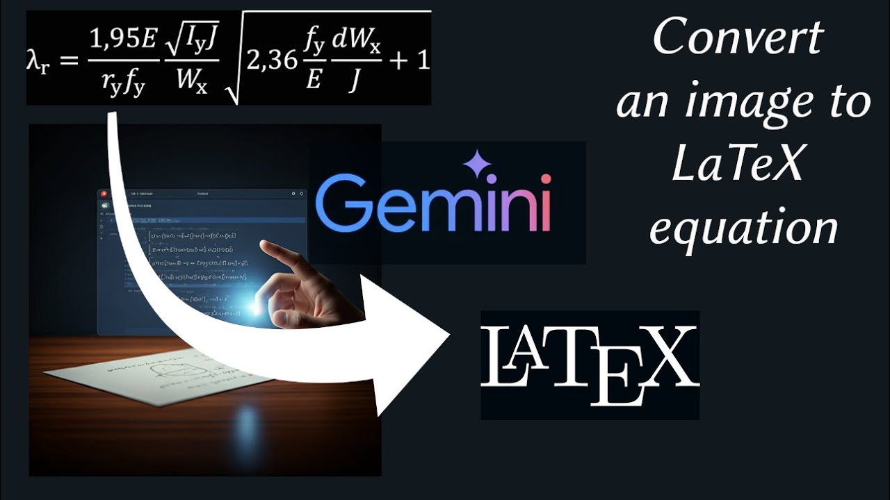 Convert an image equation to LateX document with AI.