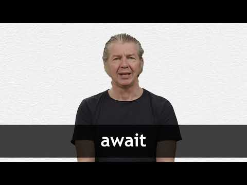 AWAIT - Definition & Translations | Collins English Dictionary