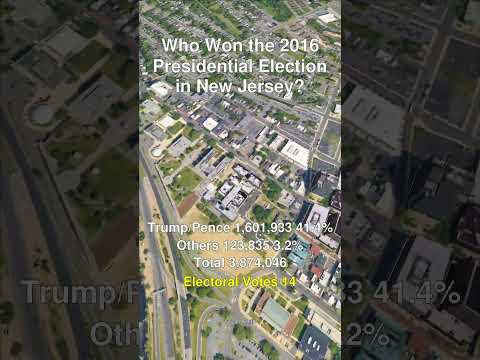 Who won the 2016 Presidential Election in New Jersey?