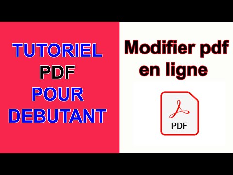 Comment modifier pdf en ligne (editeur pdf gratuit)