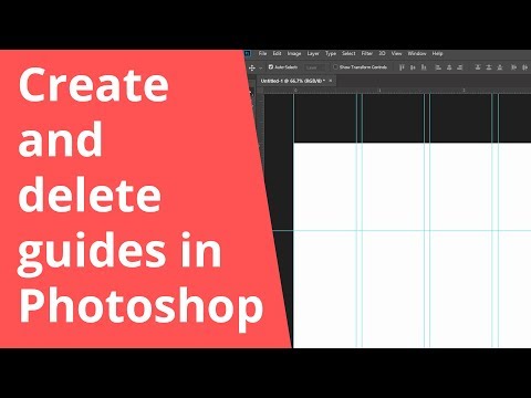 Create and delete guides in Photoshop