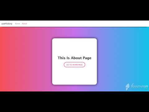 UseHistory Hook Use In React