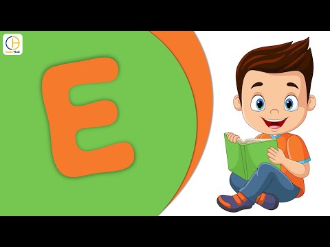 Letter "E" dictionary for kindergarten
