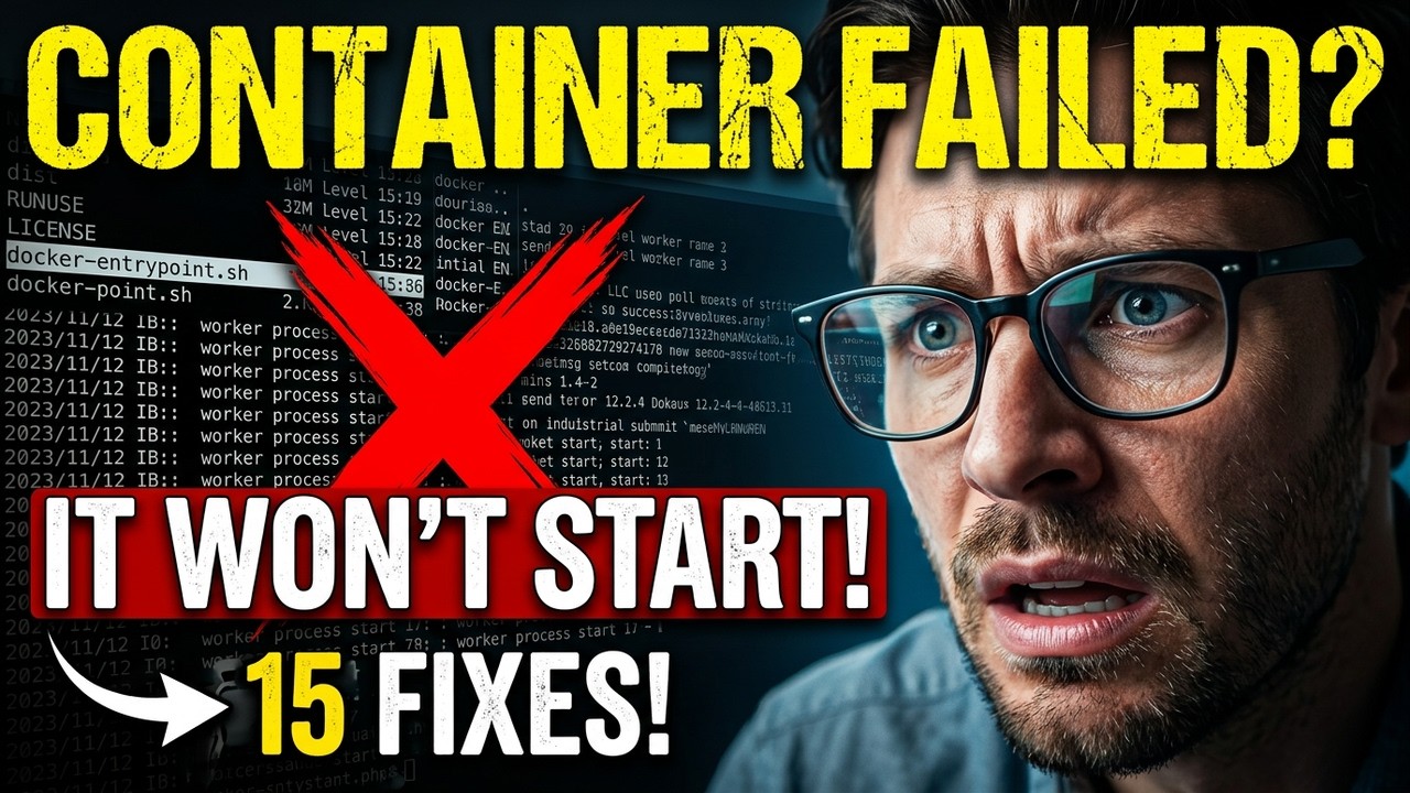 Docker Container Not Starting? Fix Docker Errors Fast (15 Common Issues Explained)