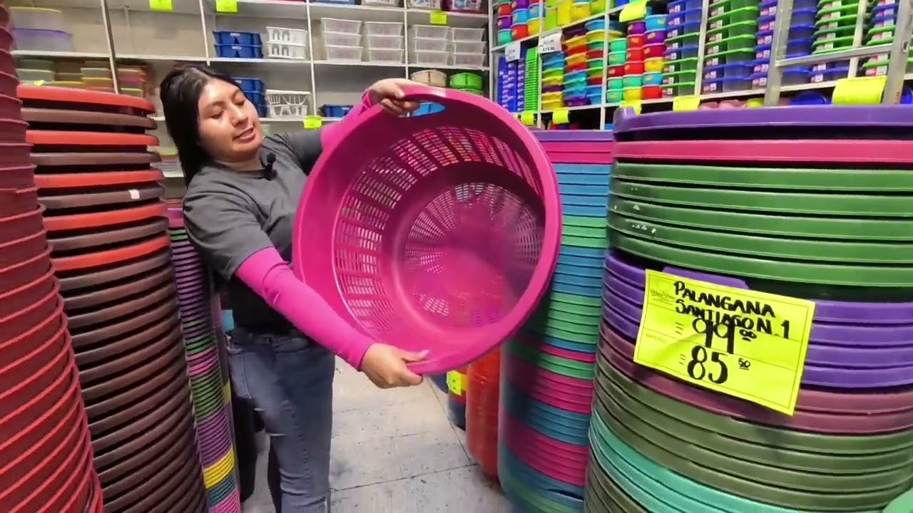 😱 PLASTICS FROM $3 PESOS CANS/TUBS/PLATES/CUPS/POTS/STRAINERS in Downtown CDMX ✅️