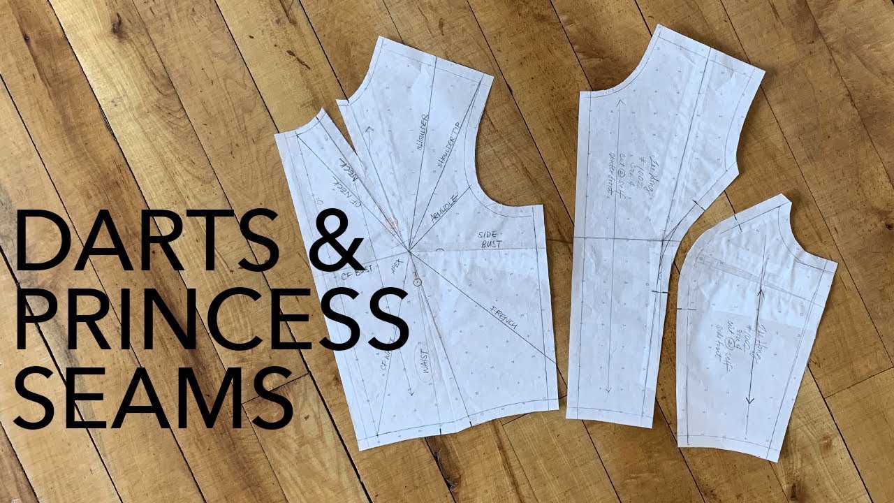 How to Move Darts & Create Princess Seams (Pattern Making Tutorial)
