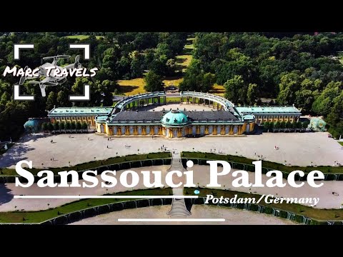 SANSSOUCI PALACE from above with my Mavic Mini - Drone Clip, Potsdam near Berlin - Marc Travels
