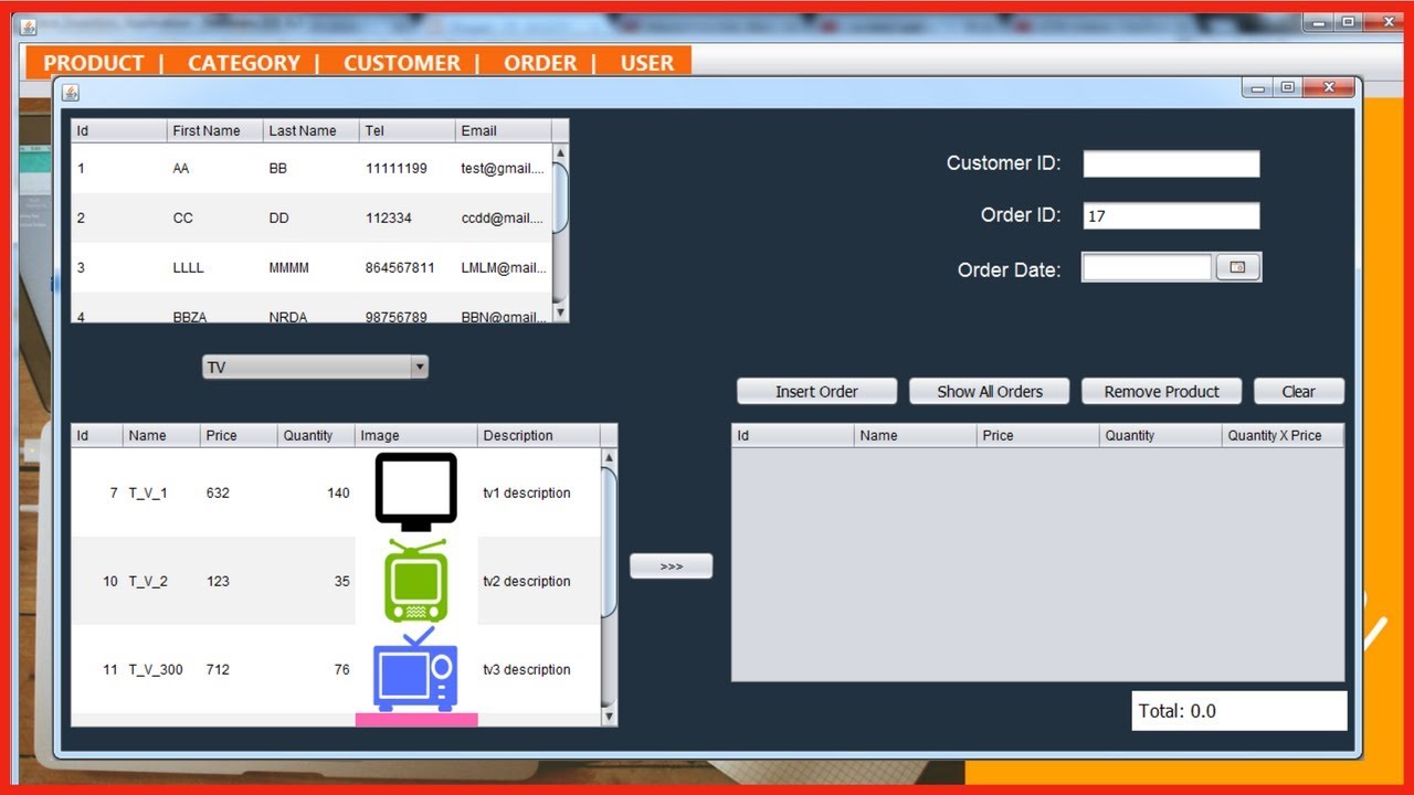 Java Inventory Management System Source Code - Understanding The Order Part