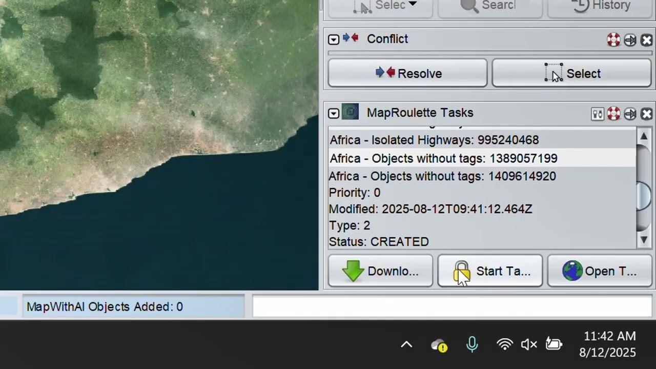 MapRoulette Plugin in Java OpenStreetMap Editor