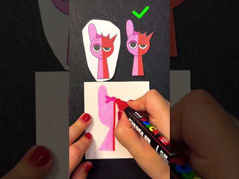 Perfect Cutout incredibox Sprunki Pinki OC, Drawing and Paint #sprunkioc #cutout