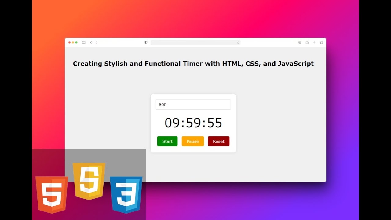 Create a Countdown Timer with JavaScript - Beginner Tutorial