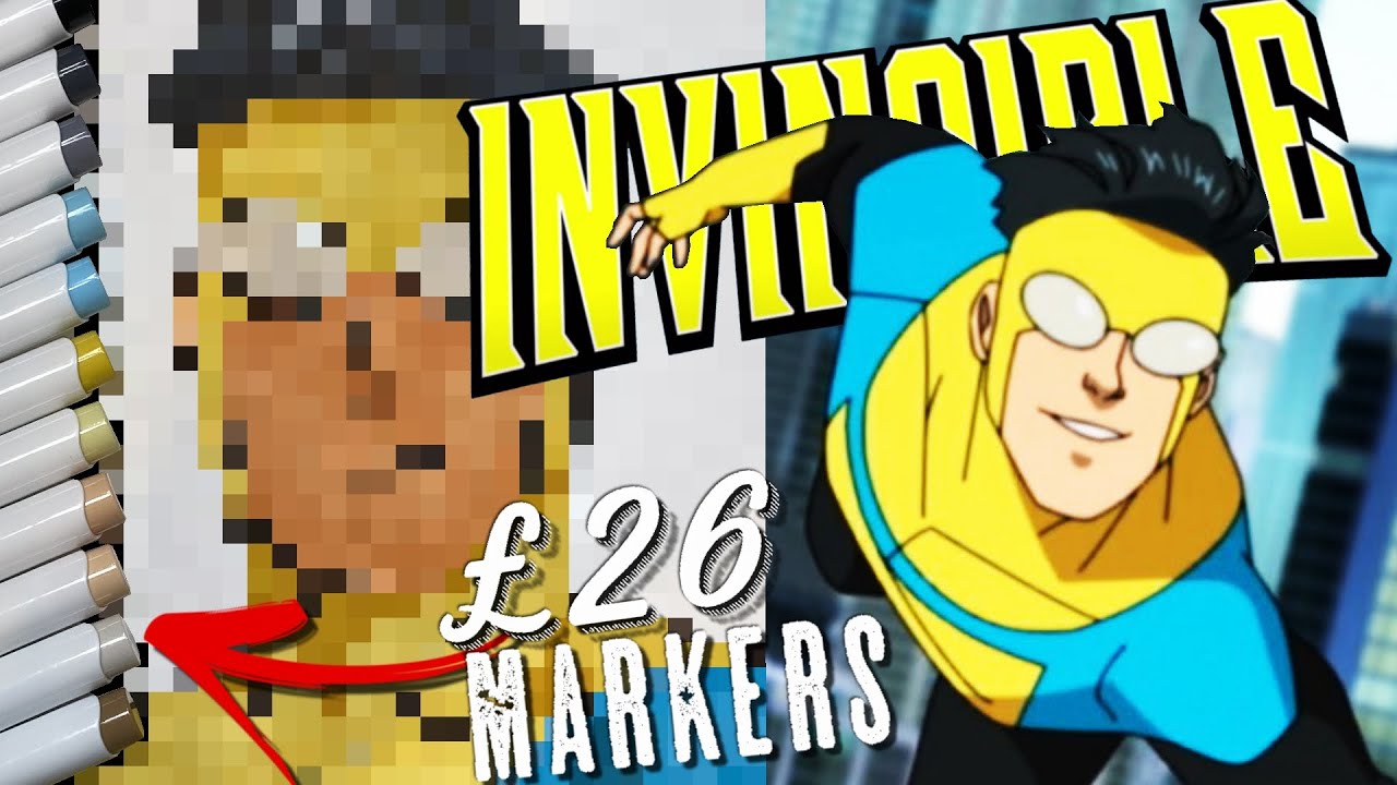 CHEAP ALCOHOL MARKERS ON AMAZON! Let's Draw Mark Grayson (INVINCIBLE)